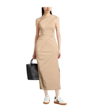 Max Mara One-shoulder Maxi Dress With Cutout And Slit