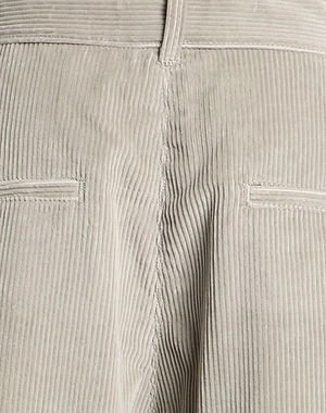 Max Mara Wide-leg Corduroy Trousers - Grey