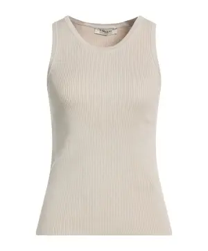 Max Mara Ribbed Knit Sleeveless Crewneck Top