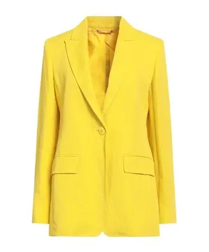 Max Mara Minimalist Single-breasted Blazer - Yellow