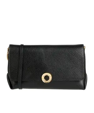 Burberry Medium Flap Bag In Pebbled Leather