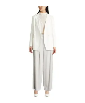 Max Mara Wide-leg Trousers In Cool Wool