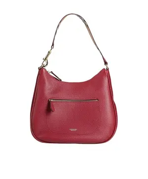 Burberry Hobo Bag In Pebbled Leather