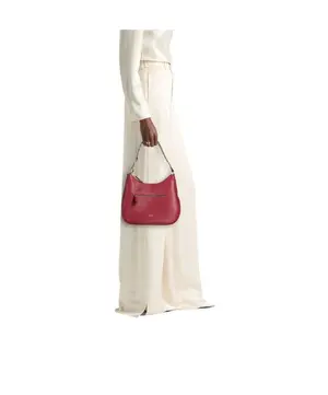 Burberry Hobo Bag In Pebbled Leather