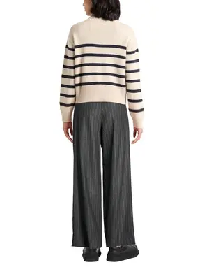 Sportmax Wide Leg Striped Trousers