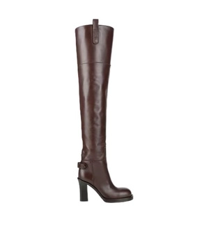 Burberry Round Toe Leather Over-the-knee Boots