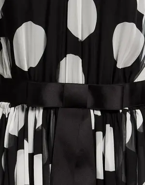 Dolce & Gabbana Polka Dot Chiffon Dress