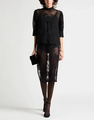 Farm Rio Organza Embroidered Short-sleeve Top