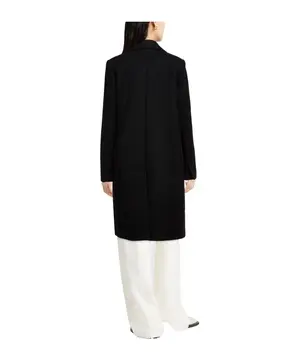 Sportmax Single-breasted Wool Felt Coat