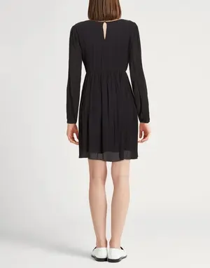 Farm Rio Elegant Long-sleeve Flared Dress