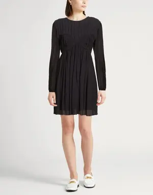 Farm Rio Elegant Long-sleeve Flared Dress
