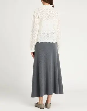 Farm Rio Lightweight Crochet Knit Long Sleeve Sweater