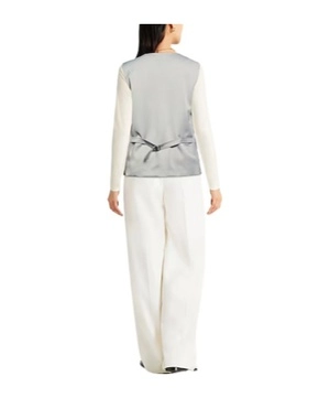 MAXCO. Solid Satin Waistcoat