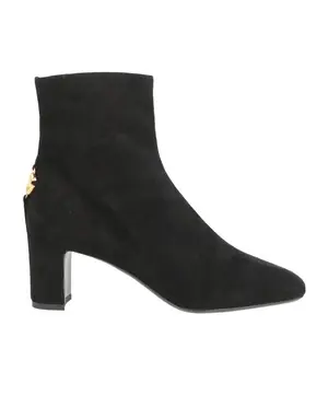 Dolce & Gabbana Suede Ankle Boots With Geometric Heel