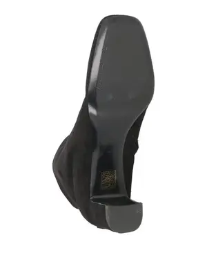 Dolce & Gabbana Suede Ankle Boots With Geometric Heel