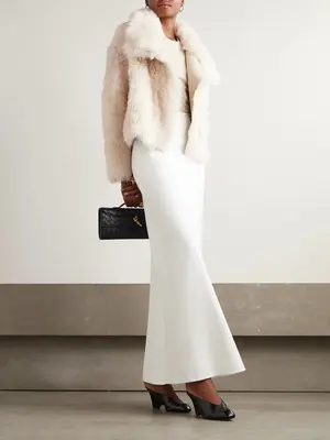 YVES SALOMON Cropped Leather Jacket