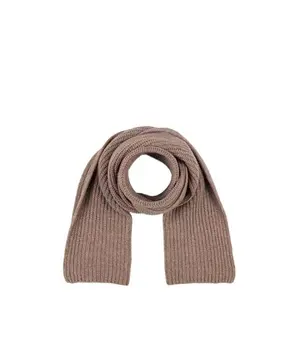 Max Mara Solid Wool Scarf - Brown