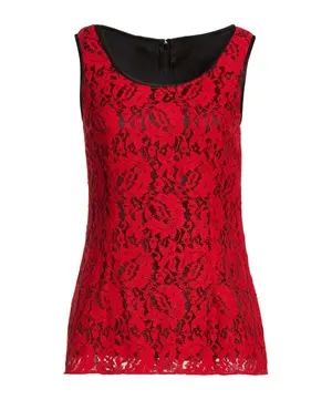 Dolce & Gabbana Solid Color Tops - Red