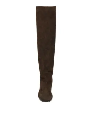 Dolce & Gabbana Brown Suede Over The Knee Boots