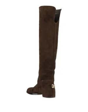 Dolce & Gabbana Brown Suede Over The Knee Boots