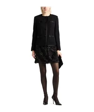 Dolce & Gabbana Crepe Jacket With Satin Trims