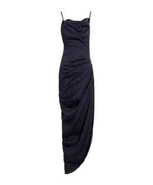 Jacquemus Sleeveless Deep Neckline Gathered Dress