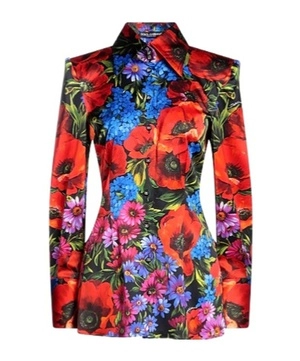 Dolce & Gabbana Floral Print Long Sleeve Shirt