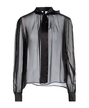 Dolce & Gabbana Silk Chiffon Bow Blouse