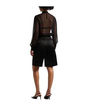 Dolce & Gabbana Silk Chiffon Bow Blouse
