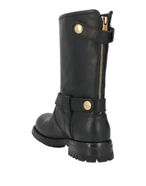 Dolce & Gabbana Leather Biker Ankle Boots