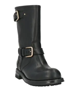 Dolce & Gabbana Leather Biker Ankle Boots