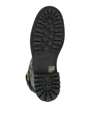 Dolce & Gabbana Leather Biker Ankle Boots