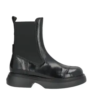 GANNI Solid Color Ankle Boots
