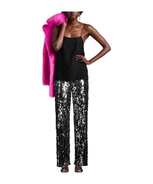Max Mara Wide-leg Sequined Trousers