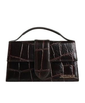 Jacquemus Medium-sized Crocodile Pattern Leather Bag