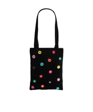Dolce & Gabbana Velvet Appliqué Handbag