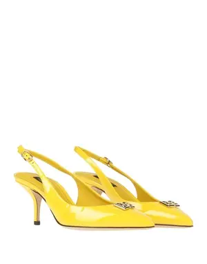 Dolce & Gabbana Leather Pointed Toe Slingbacks