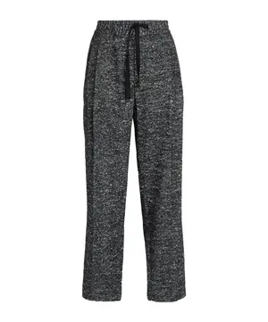 Dolce & Gabbana Herringbone Flannel Drawstring Waist Pants