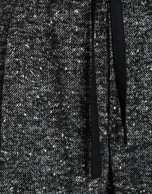 Dolce & Gabbana Herringbone Flannel Drawstring Waist Pants