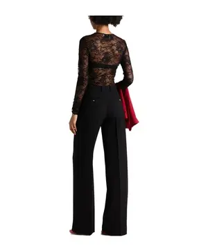 Dolce & Gabbana Wool Crepe Wide-leg Trousers