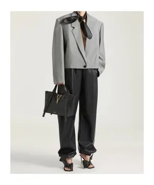 Givenchy Single-breasted Cropped Jacket In Wool And Mohair
