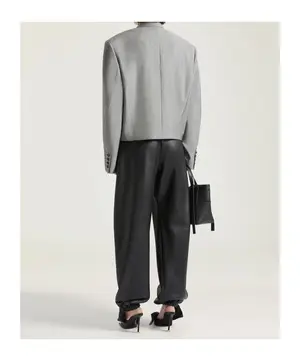 Givenchy Single-breasted Cropped Jacket In Wool And Mohair