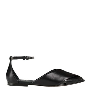 Brunello Cucinelli Solid-colored Leather Sandals - Black