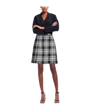 Dolce & Gabbana Minimal Plaid Mini Skirt