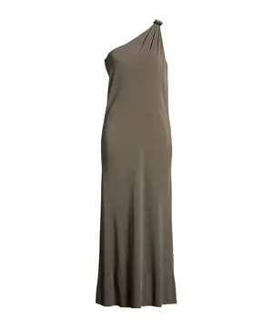 Max Mara One-shoulder Jersey Maxi Dress - Green