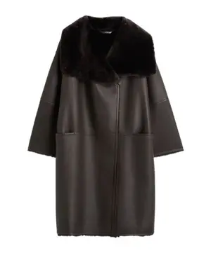 TOTEME Shearling Wrap Coat