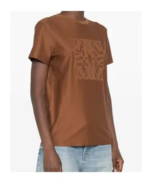 Max Mara Geometric Motif Short-sleeve T-shirt - Brown