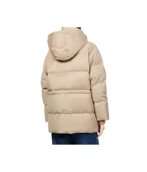 YVES SALOMON Fox Fur Collar Puffer Jacket