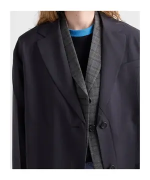 Prada Single-breasted Light Wool Coat