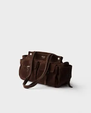 Prada Medium Suede Tote Bag